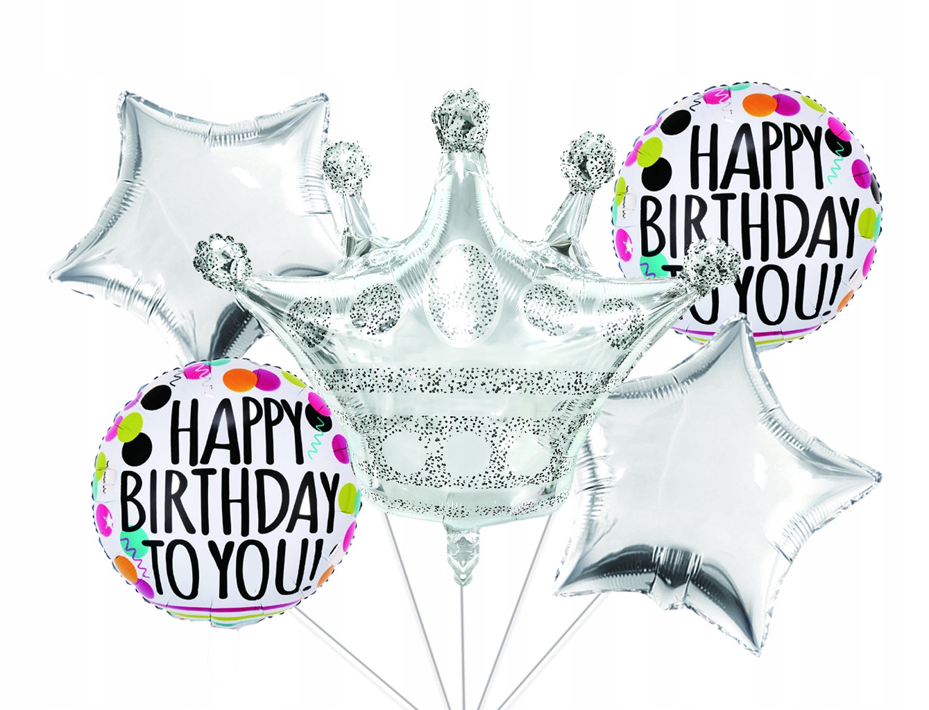 Születésnapi lufi szett Koronával, 5 db-os, (5905771173999) • Ár ...