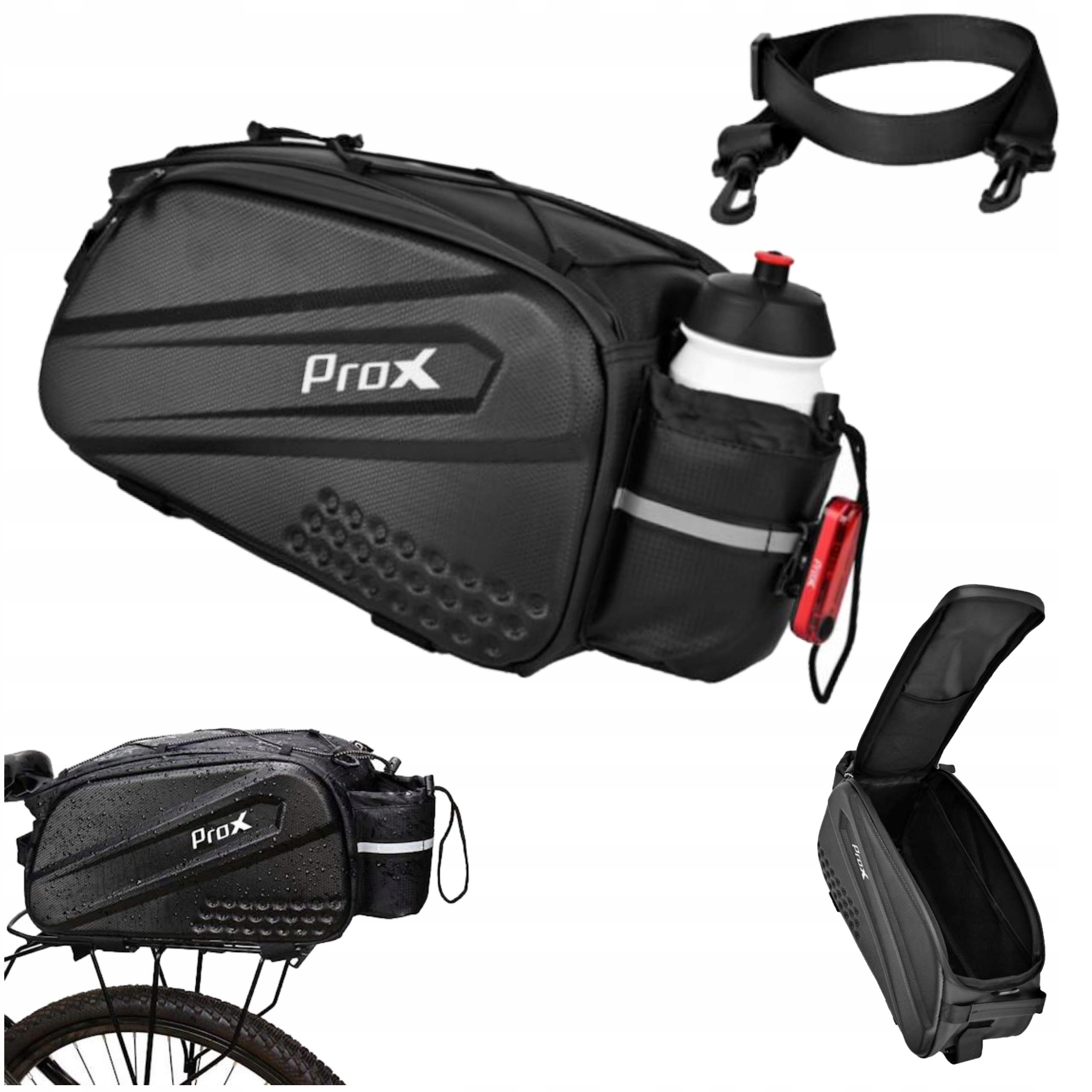 Sakwa Rowerowa Na Bagażnik Torba Na Bagażnik Rowerowy Wodoszczelna 12L ...