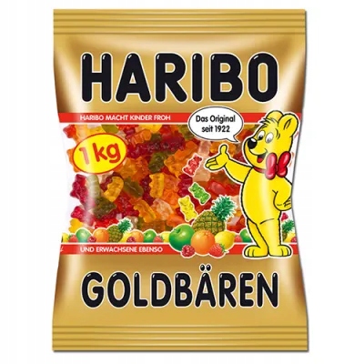 Haribo Zlatí medvídci 1 kg, (4001686301784) • Ceny, Recenze - Allegro