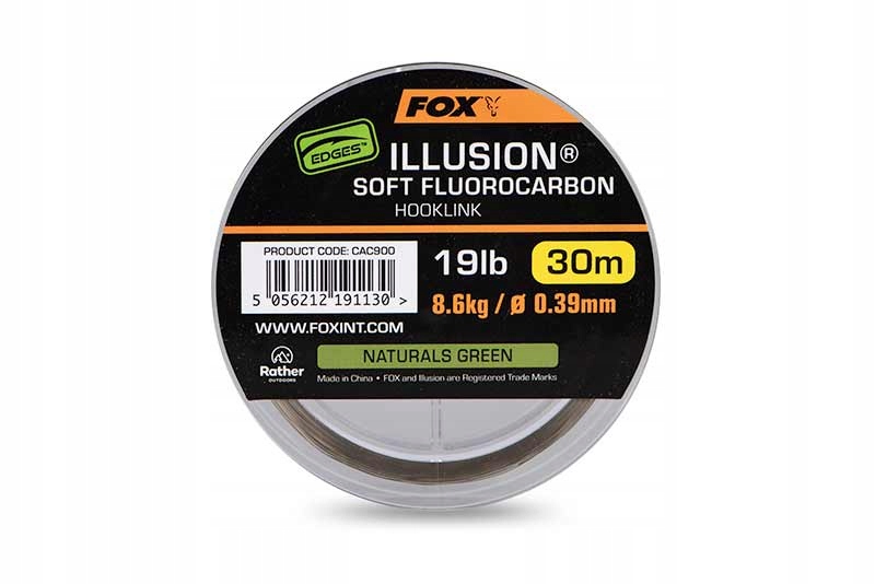 Fox Illusion Soft Fluorocarbon 0,39 mm 30 m za 210.00CZK - Allegro