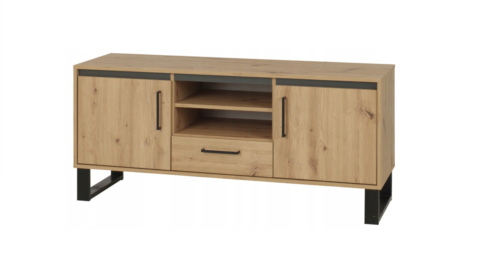 Szafka stolik RTV nogi LOFT Dąb Artisan NEW 13 • Cena, Opinie • Szafki ...