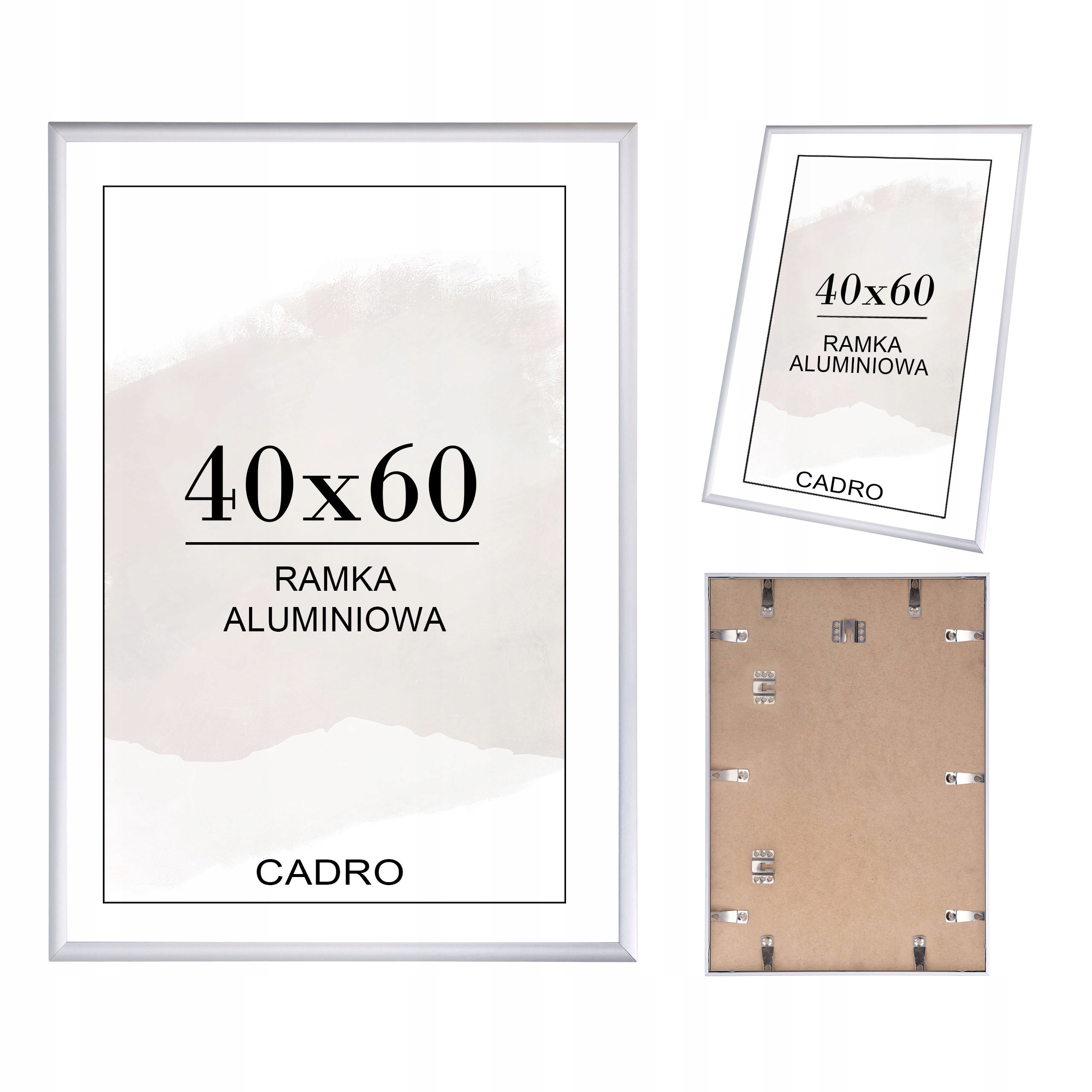 RAMKA 40x60 RAMKI NA ZDJĘCIA SREBRNA ALUMINIOWA (5903822658341) • Cena, Opinie • Ramki do zdjęć ...
