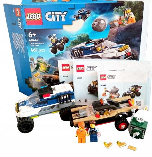LEGO CITY TOWN 60449 PUDEŁKO INSTRUKCJA zestaw Off-Road Police Car ...