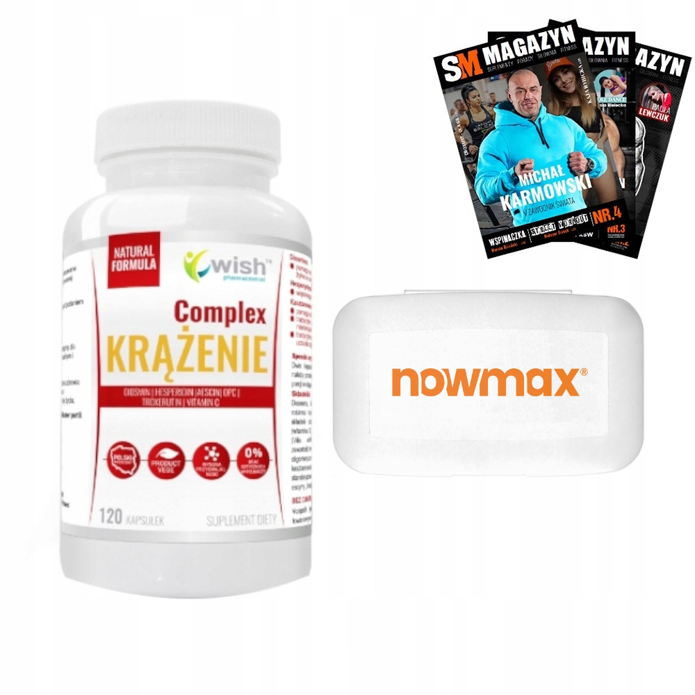 WISH KRĄŻENIE COMPLEX DIOSMINA KASZTANOWIEC UKŁAD KRĄŻENIA 60kaps ...
