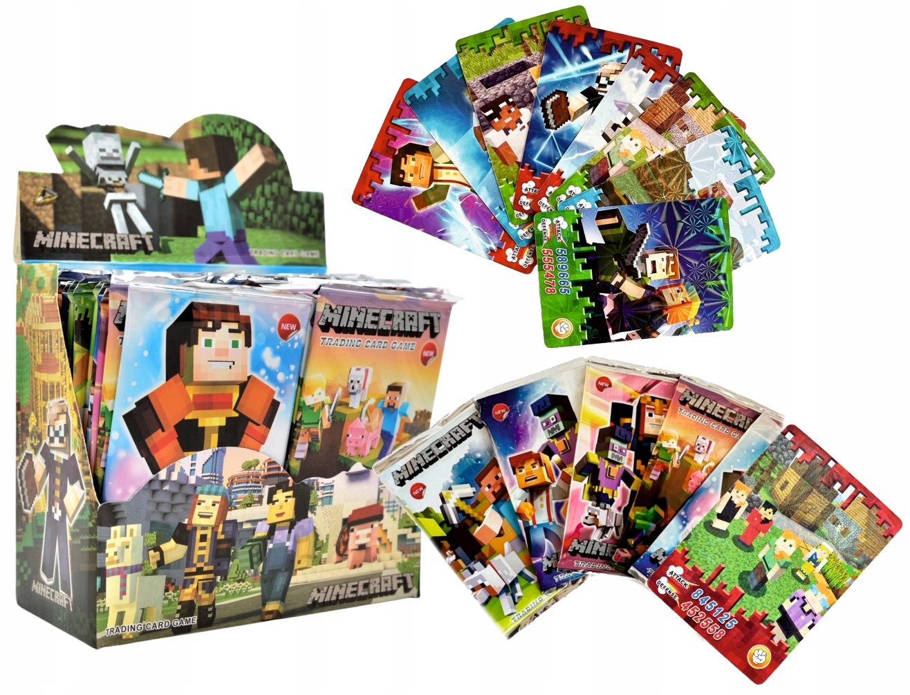 Karty Minecraft box 288 kariet (36 vrecúšok) Karty do gry ...