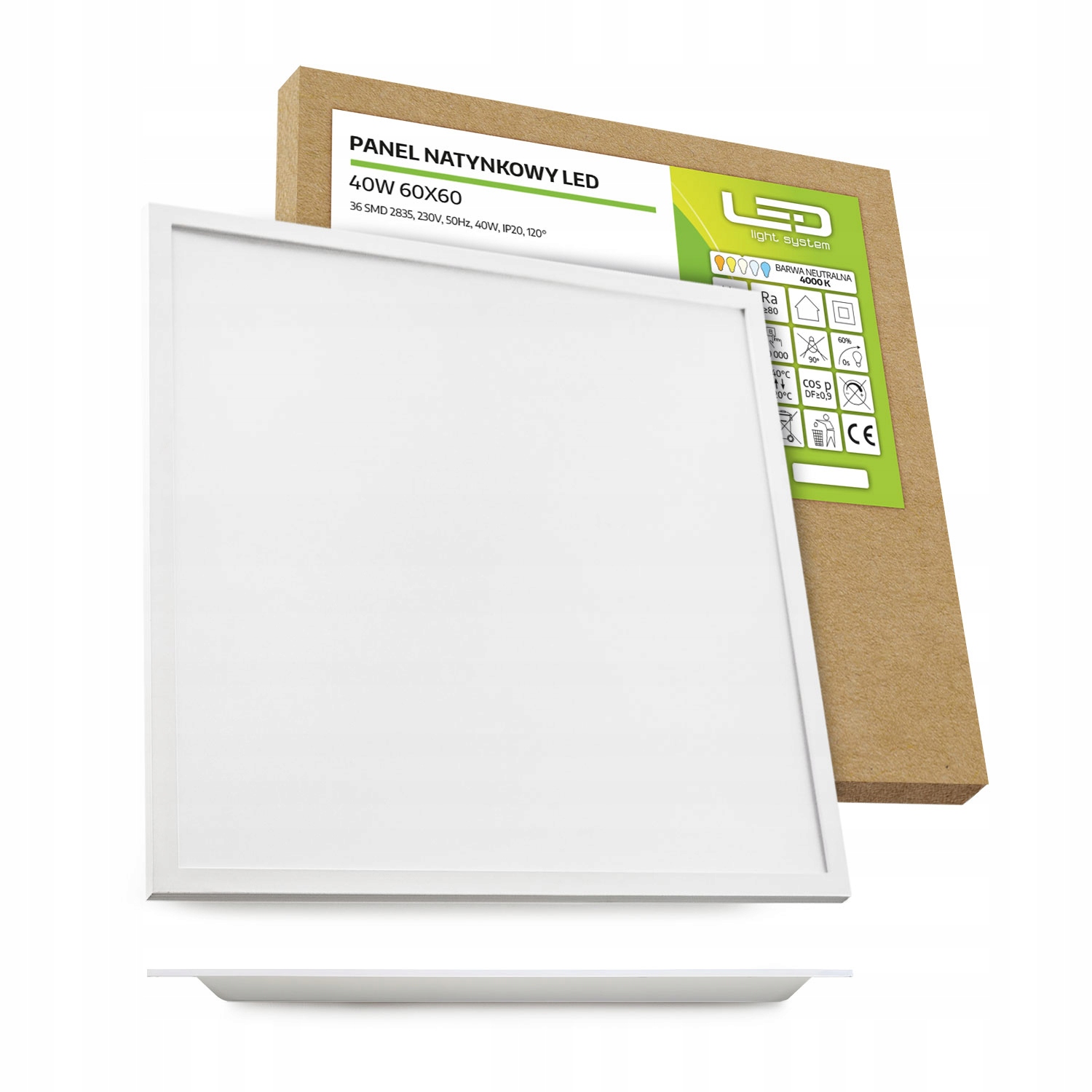 Panel LED Podtynkowy 60x60 Lampa Sufitowa Plafon (5902846019275) • Cena ...