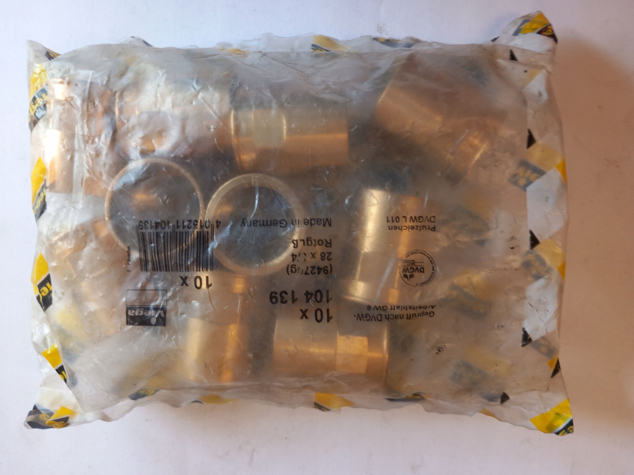 Złączka przejściowa mufa mosiądz 28x3/4 GW Viega (4015211104139) • Cena ...