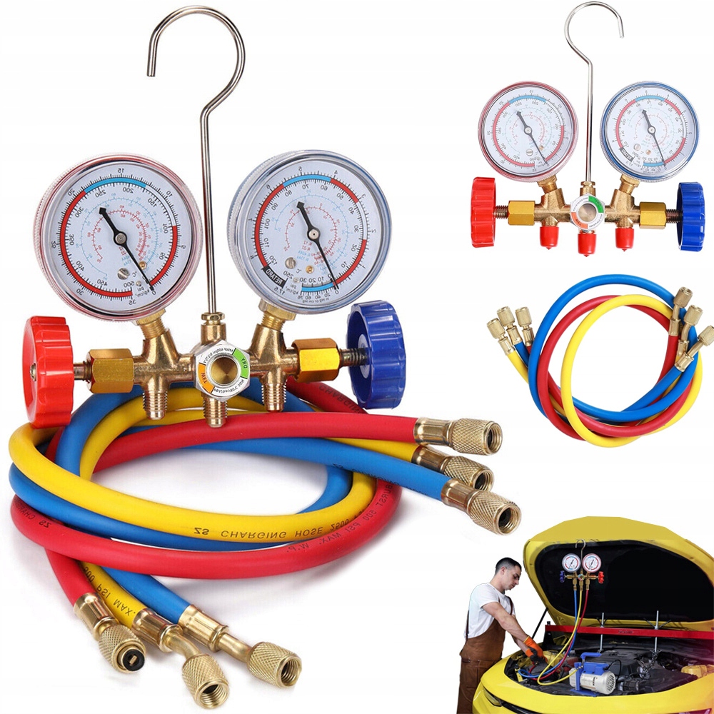 MANOMETRY DO SPRAWDZANIA CIŚNIENIA ZEGARY DO R12 R22 R404A R134A ...