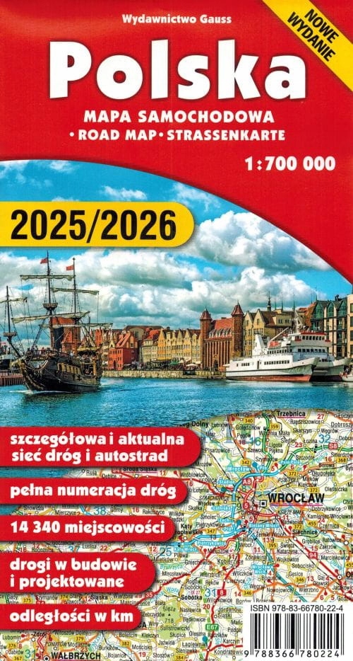 Mapa Polska 2025 - Niska cena na Allegro