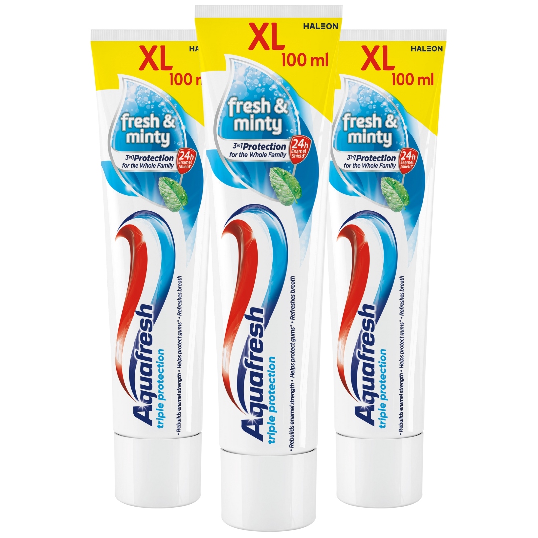 Aquafresh Family Toothpaste Pasta do zębów 3x100ml 13961879654 - Allegro.pl