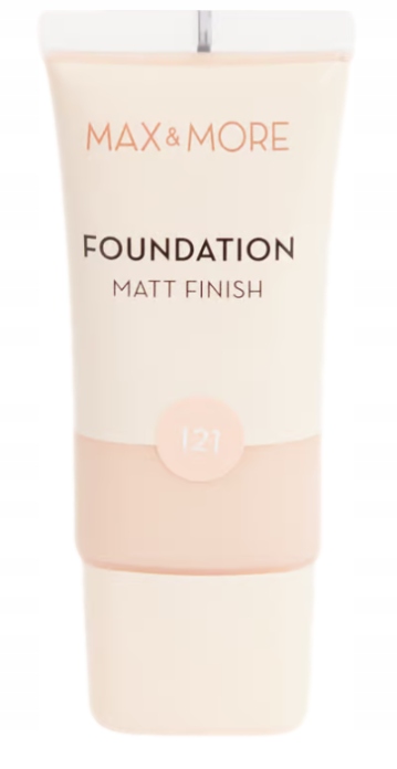 MAX&MORE MATT FINISH FOUNDATION PODKŁAD MATUJĄCY 121 30 ml ...