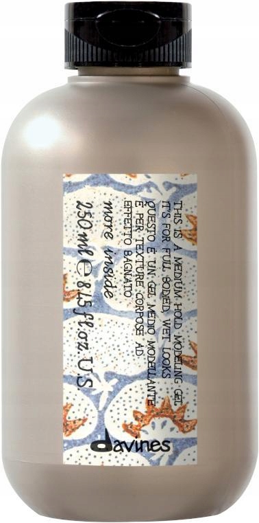 DAVINES MORE INSIDE ŻEL MODELUJĄCY DO WŁOSÓW 250ML (8004608237464) • Cena, Opinie • Żele, gumy ...