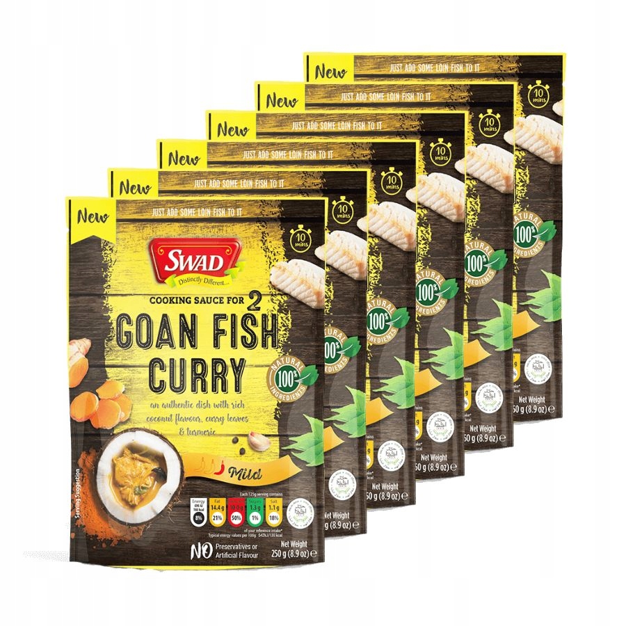 Swad Goan Fish Curry Hotová Omáčka 250g - Nízká cena na Allegro