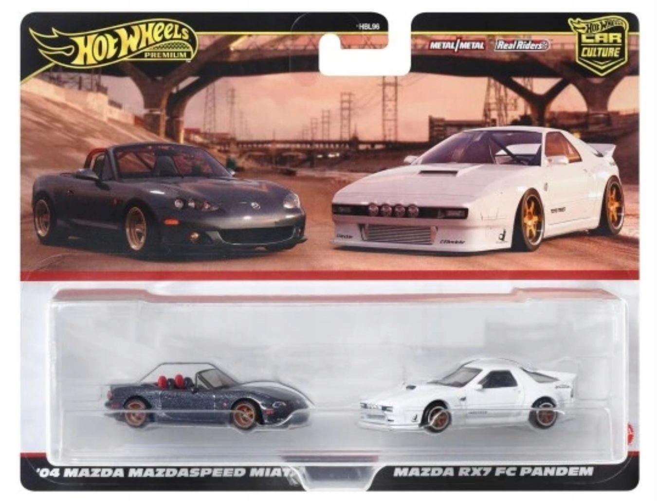 HOT WHEELS PREMIUM '04 MAZDA MAZDASPEED MIATA + MAZDA RX7 FC PANDEM ...