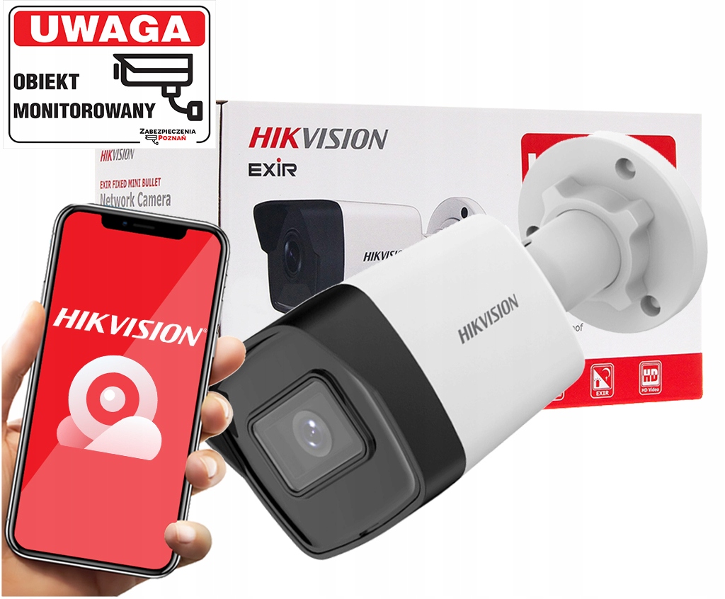 MONITORING DOMU MOCNA KAMERA IP poe HIKVISION 4MPX ANALITYKA ACUSENSE ...