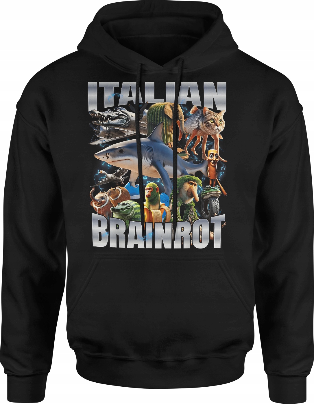 ITALIAN BRAINROT BLUZA TRALALERO TRALALA TIK TOK MEMY MEME MĘSKA L ...