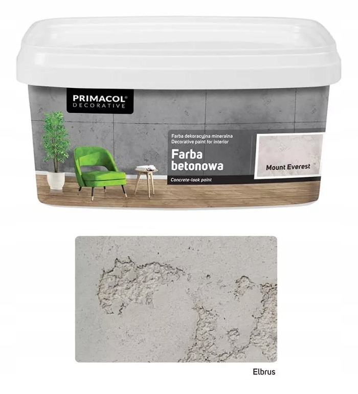 Farba akrylowa strukturalna, ścienna Primacol 8 l Elbrus farba ...