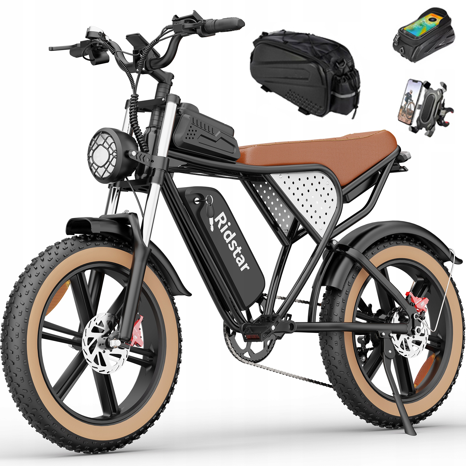 Pojazd Elektryczny Ridstar Q20 1500W 48V 20 Ah 55 KM/H Hamulec olejowy ...