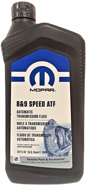 MOPAR ZF 8&9 SPEED 68218925AA 8hp45 / 8hp70 0000682189253 za 104.99PLN ...