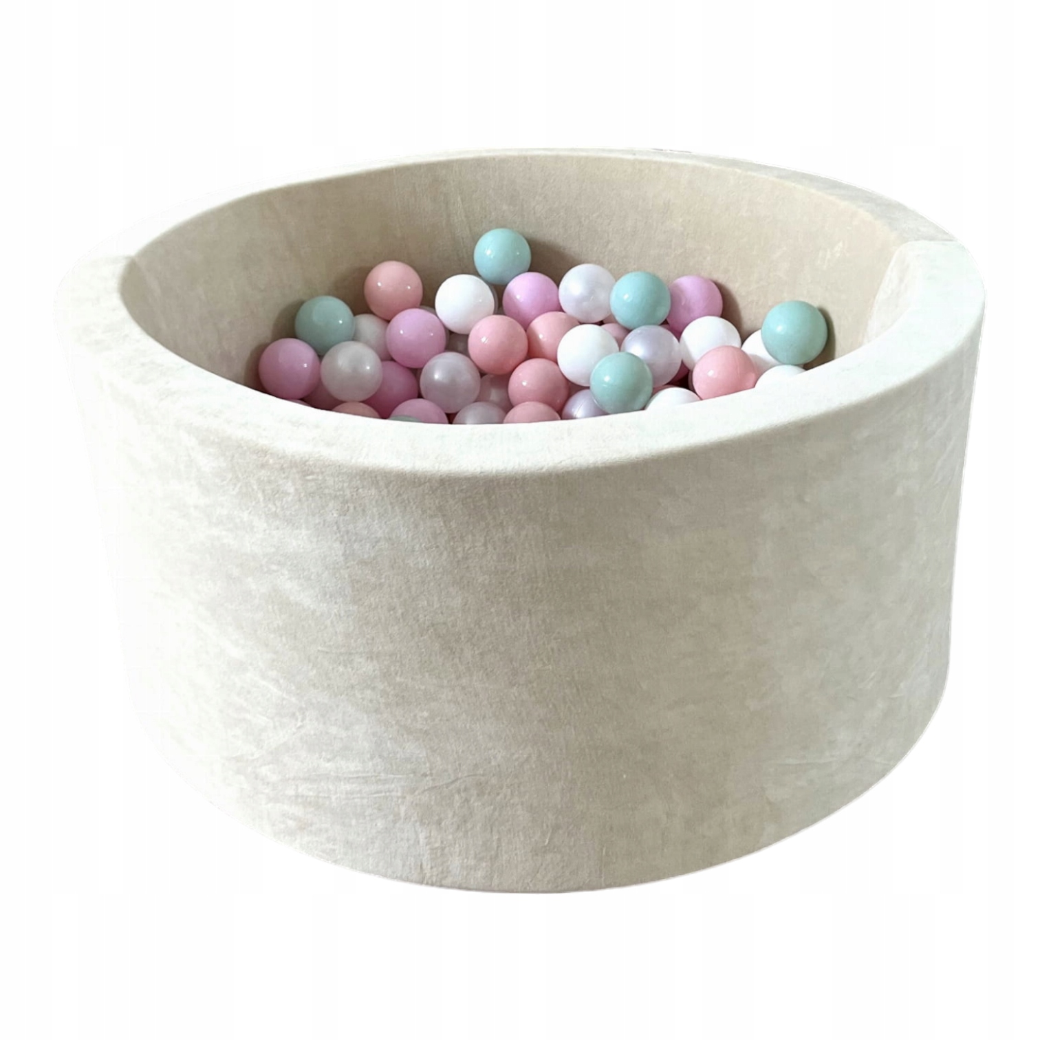 Száraz medence labdákkal Velvet 40x90 Krém 200labda - KÉSZ MIX - Allegro