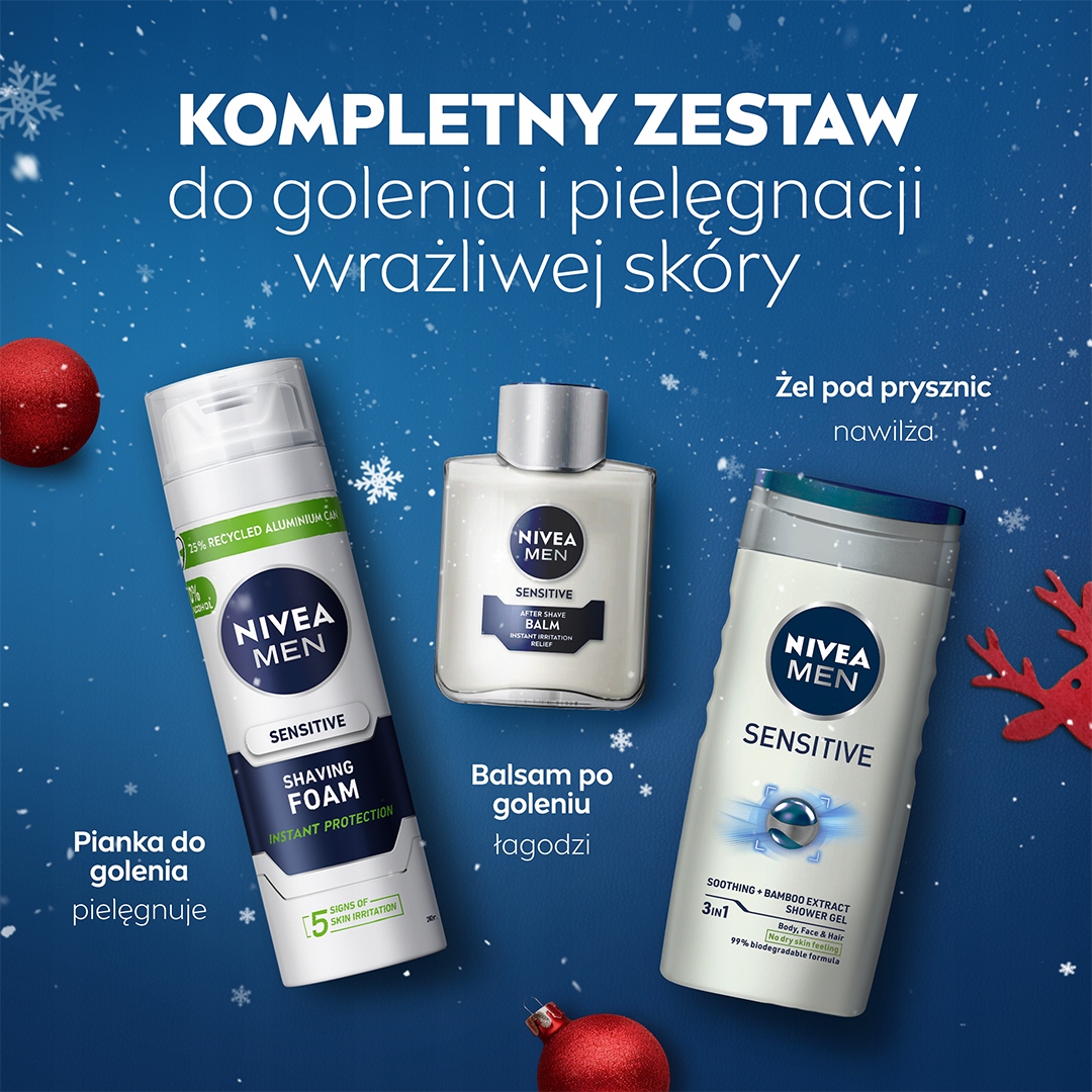 NIVEA MEN SENSITIVE SKIN Zestaw prezentowy kosmetyków dla mężczyzny | Sklep EMPIK.COM