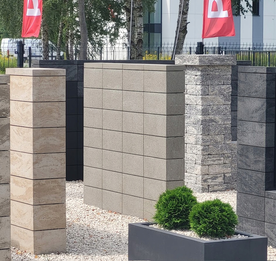 Pustak ogrodzeniowy 40x20x20 PRO+ midi szary Pustaki ogrodzeniowe ...