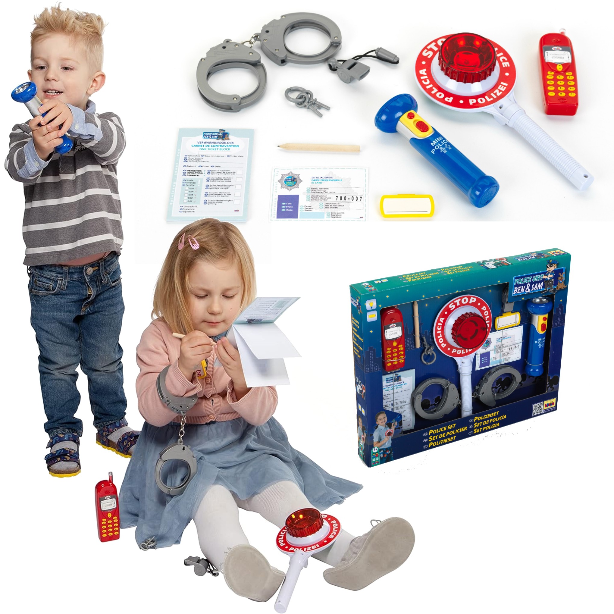 ZESTAW POLICYJNY POLICJANTA LIZAK + KAJDANKI KLEIN (4009847088505 ...