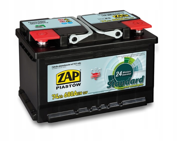 Akumulator ZAP Standard 12V 74Ah 680A P+ 57460 5903665004473 za 371 ...