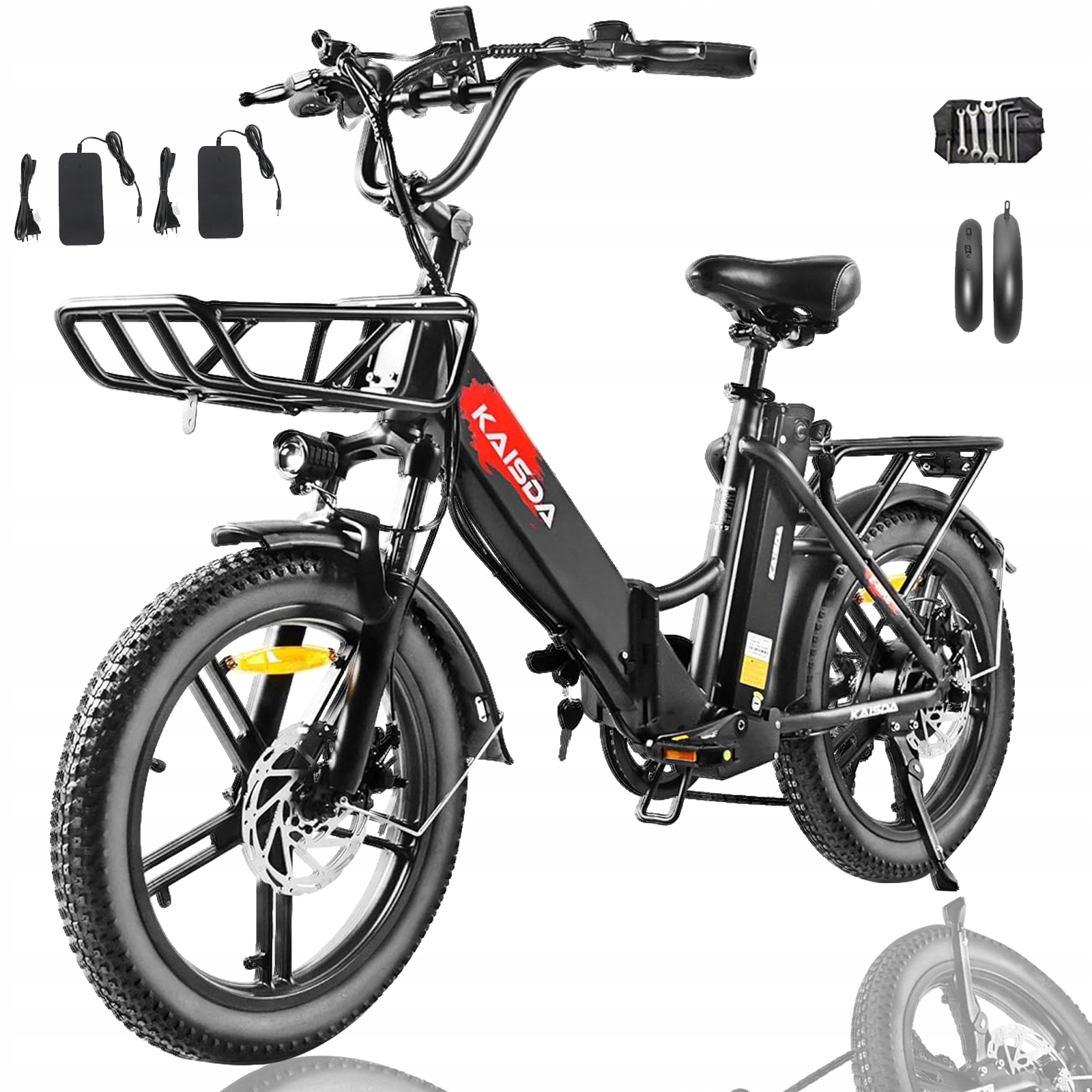 Skladací mestský elektrický bicykel KAISDA K201 250W 20.8Ah 25KM/H 120KM - Allegro