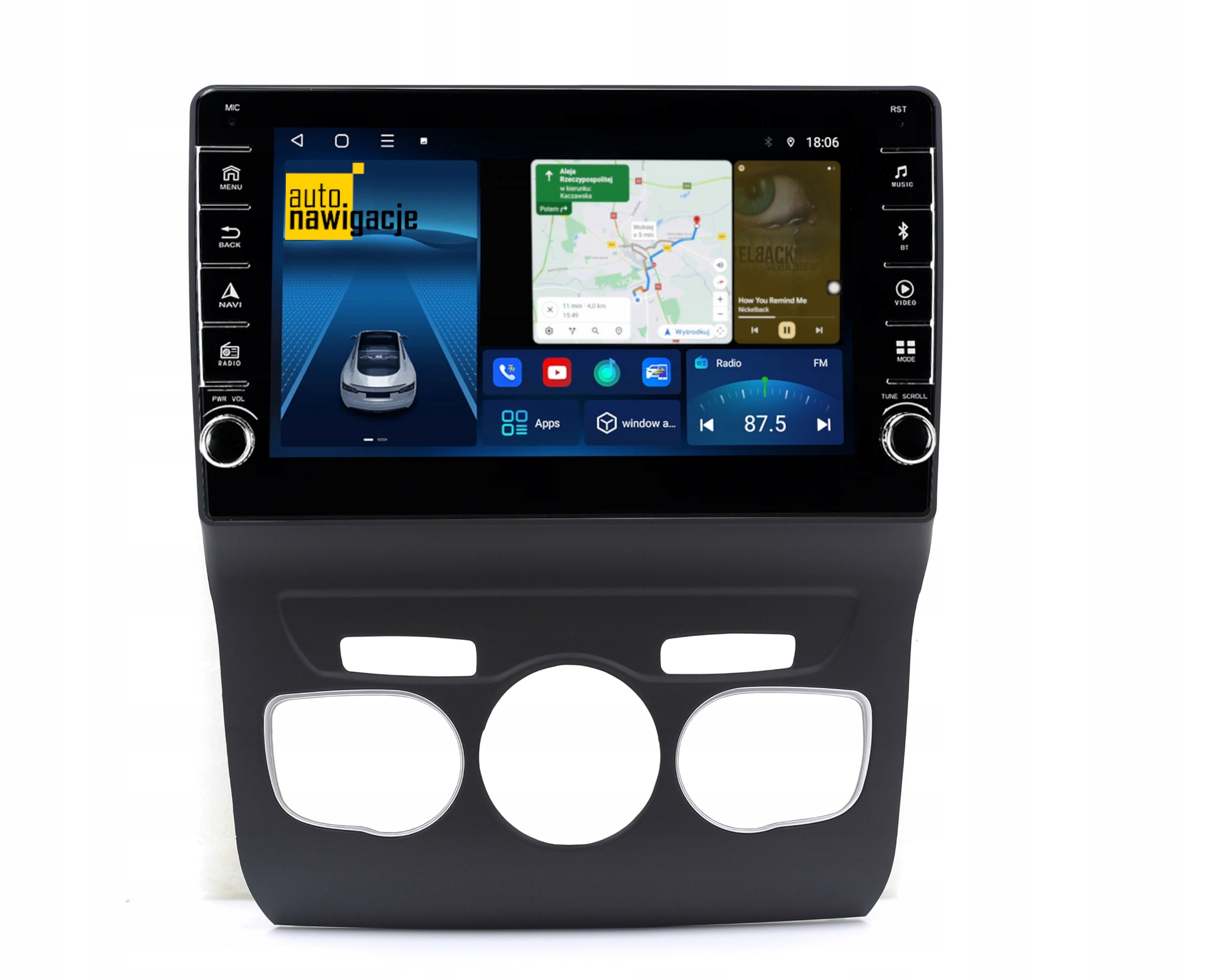 RADIO NAWIGACJA GPS CITROEN C4 II 2010+ ANDROID CARPLAY 8/128 GB ...