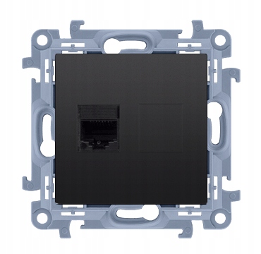 Simon 10 Gniazdo komputerowe RJ45 kategoria 5e czarny mat C51.01/49 ...