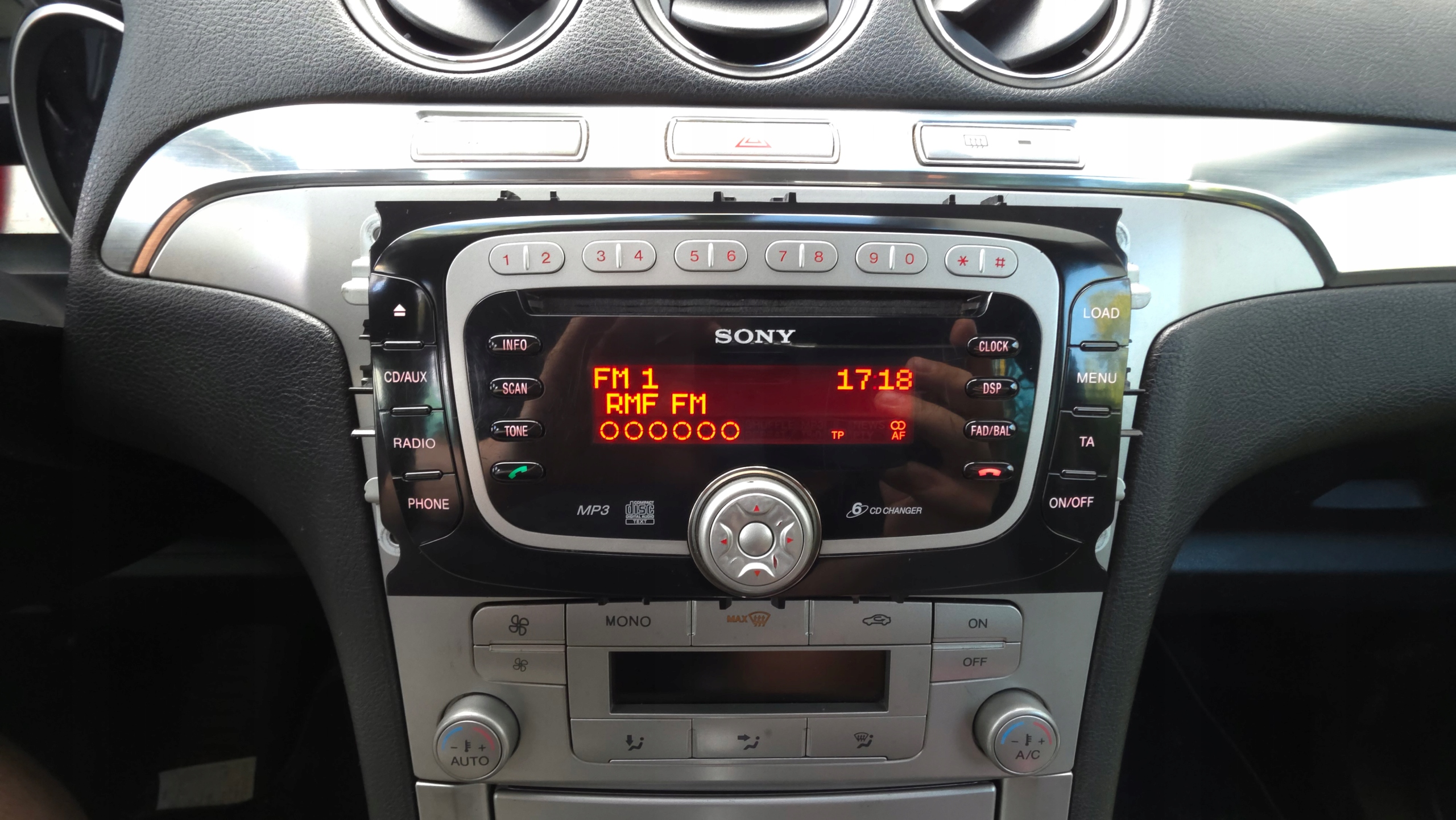 FORD MONDEO MK4 S-MAX MK1 GALAXY MK3 FOCUS II RADIO SONY 6CD MP3 2008 R ...