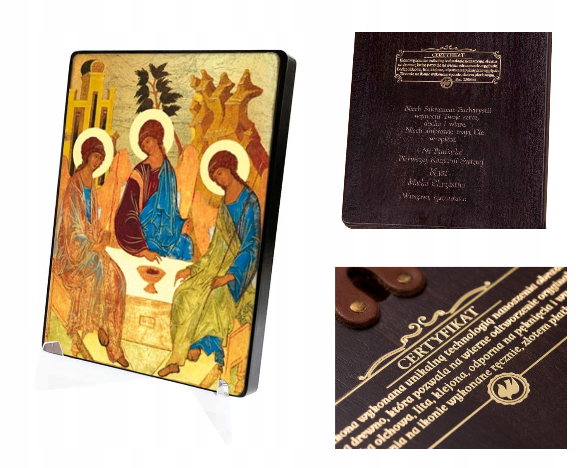 Ikona religijna Trójca Święta+ DEDYKACJA • Cena, Opinie • Obrazy ...