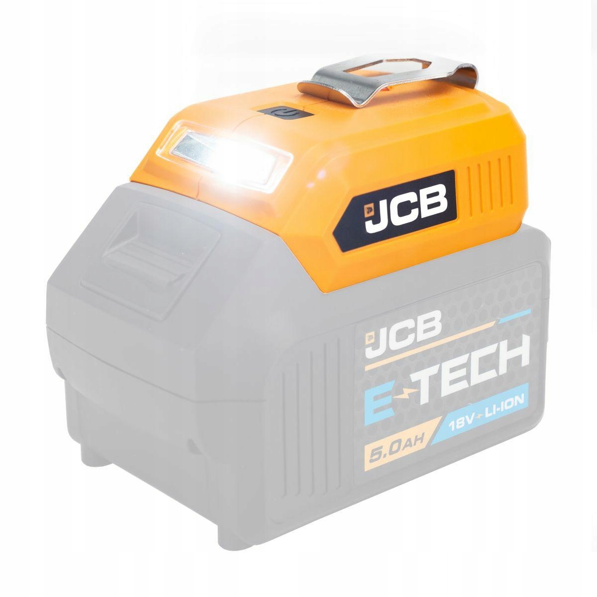 Adapter USB do ładowania baterii 18V z podświetleniem LED JCB ORYGINAŁ ...