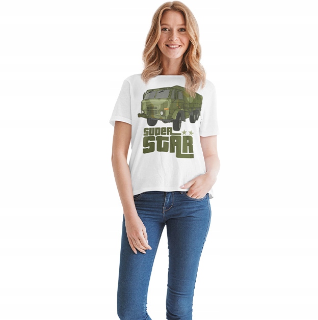 DAMSKA KOSZULKA PRL SUPER STAR • Cena, Opinie • T-shirty 12129802480 ...