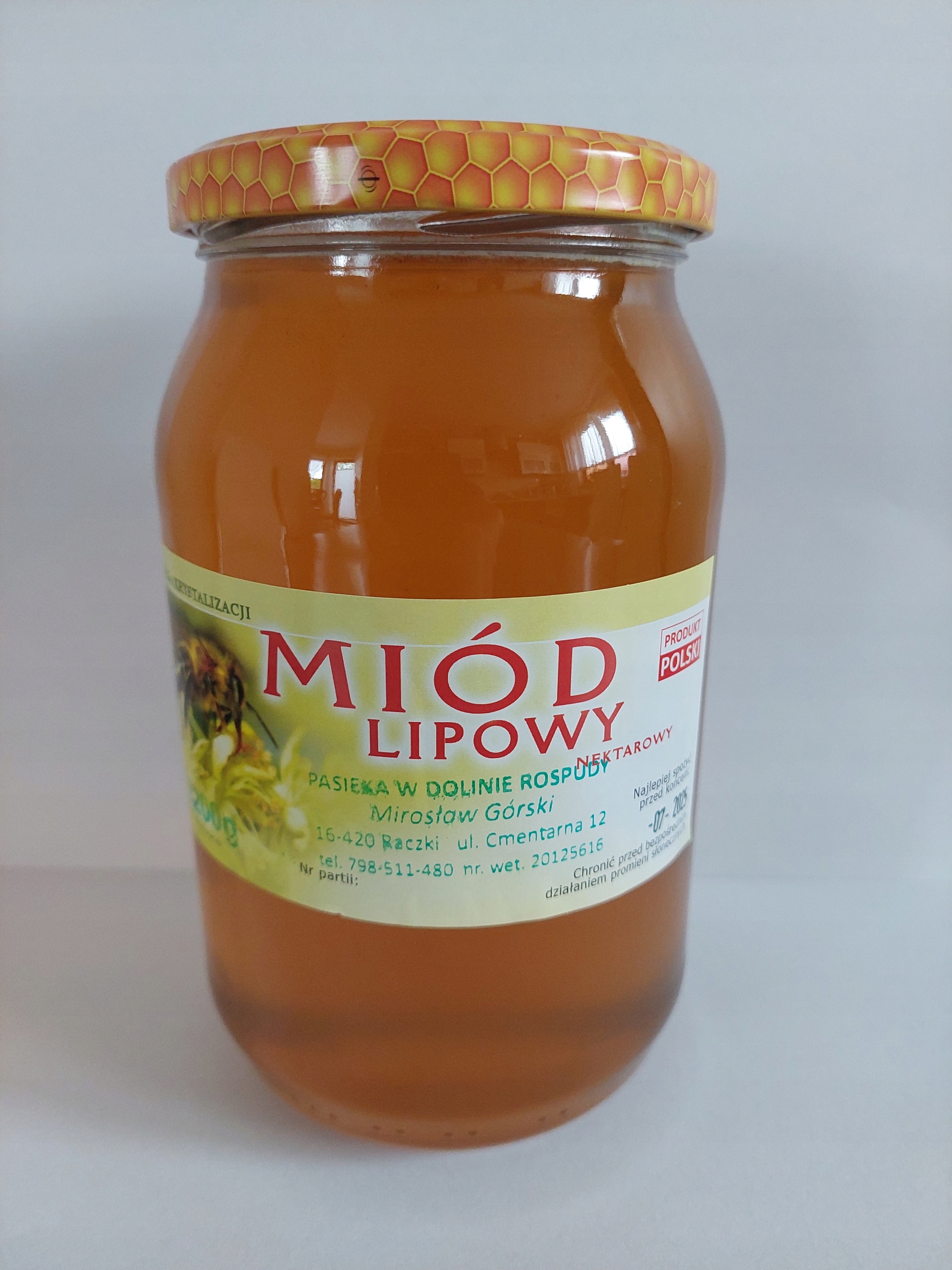 Miód Lipowy z Doliny Rospudy, Suwalszczyzny za 59,99 zł na Allegro.pl ...