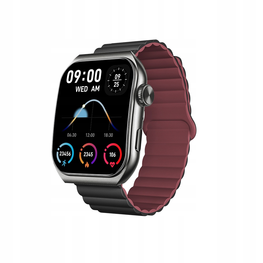 Smartwatch Forever Tiron SWM-300 AMOLED IP67 50mm Czarny + dodatkowy ...