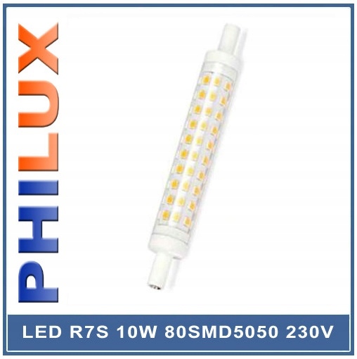 ŻARÓWKA LED R7S 118MM 230V 10W 1200LM ŚCIEMNIALNA ciepły (5905186482662 ...