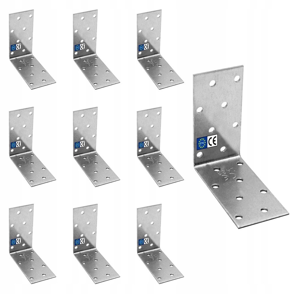 KM7 KĄTOWNIK MONTAŻOWY ŁĄCZNIK CIESIELSKI 80x80x40 OCYNK 10szt DOMAX (5907708141071) • Cena ...