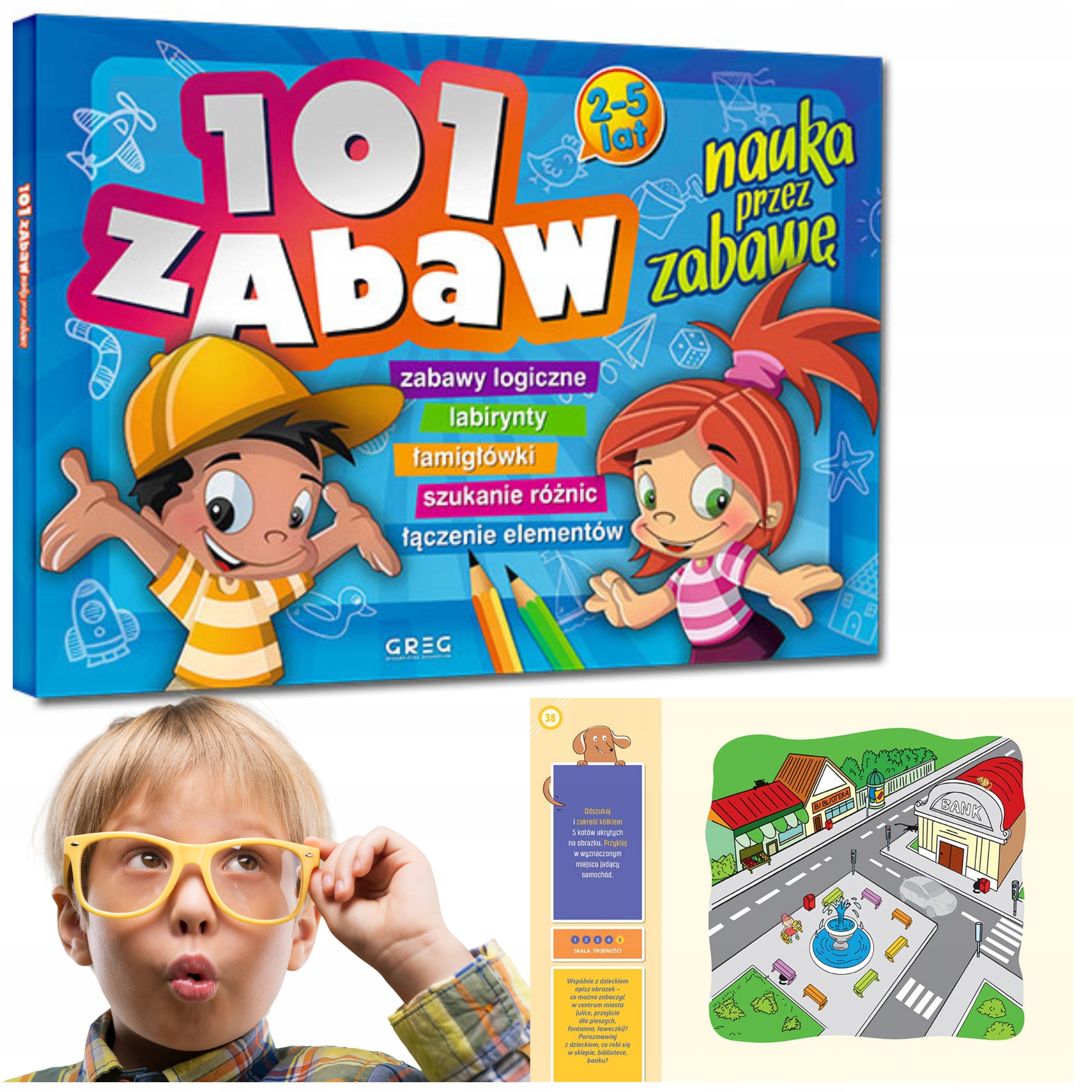 101 zabaw. Nauka przez zabawę Ewa Sajek Książki dla dzieci (18197283864 ...