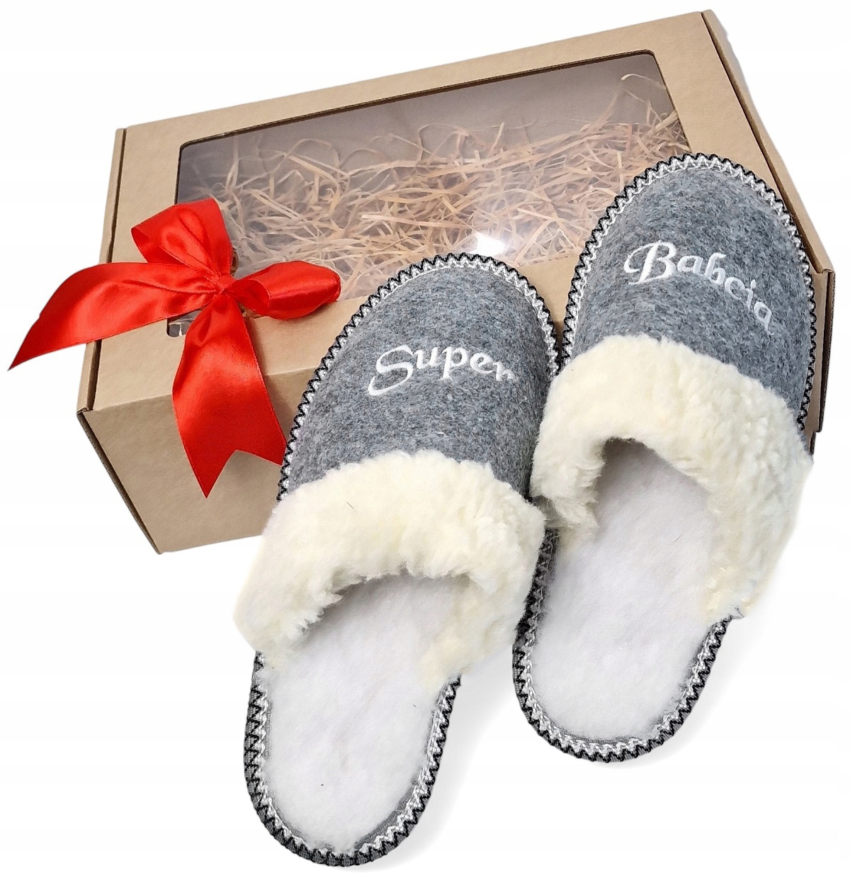 Pantofle pro babičku v kartonu Sada na Dárek Pantofle Super babička *42 ...