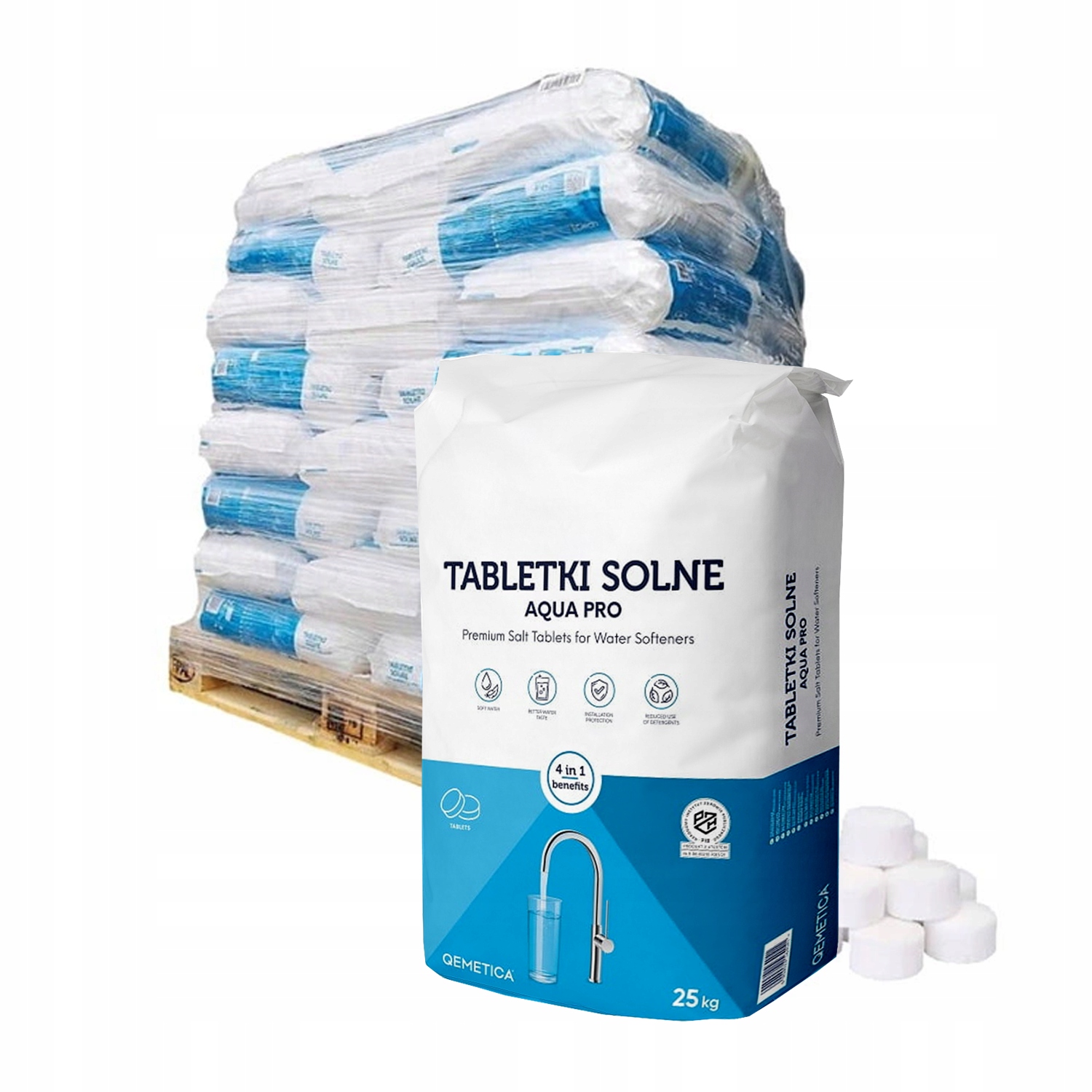 Sól w tabletkach do zmiękczaczy wody Ciech 25 kg (5904462000231) • Cena ...