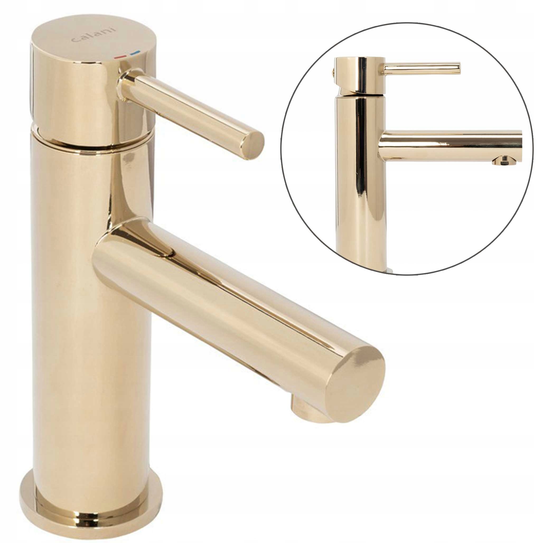 Bateria umywalkowa stojąca Calani Fox złoty (5902557359240) • Cena ...