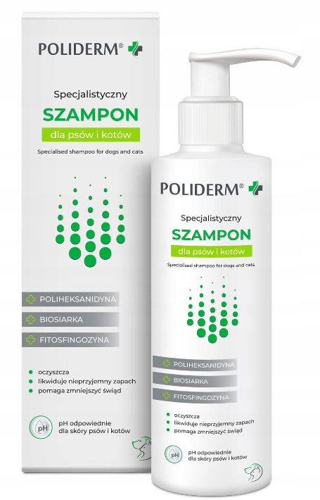 Szampon dla kota, dla psa Poliderm 250 ml 200 g (5902596718541) • Cena ...