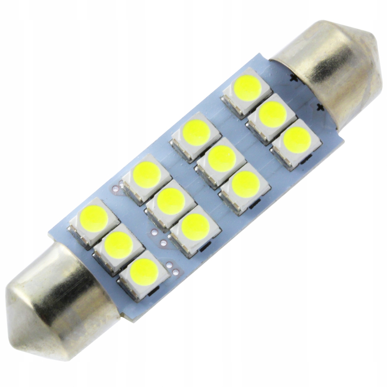 ŻARÓWKA LED C5W C10W C3W 12x SMD 1210 41 42MM za 3.99PLN z Kraków - Allegro - (9883462344)
