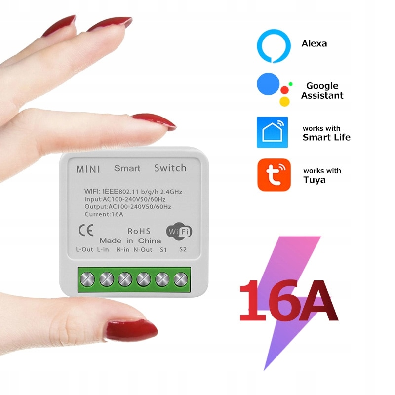 Wifi Mini Tuya Smart Switch 16A DIY Light Switches - porównaj ceny ...