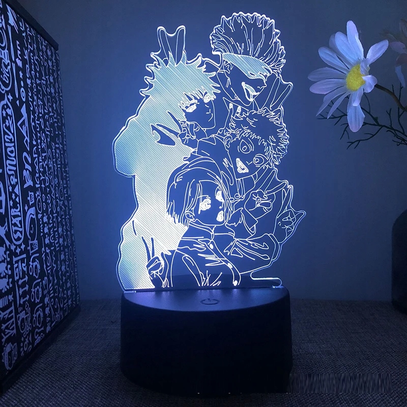 Jujutsu Kaisen Gojo Satoru Nanami Kento Sukuna 3d Led lampa do ložnice ...