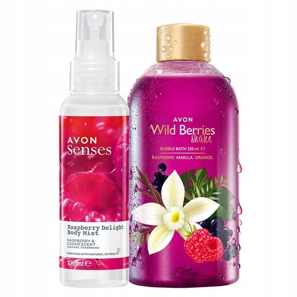 Avon Senses Raspberry Zestaw Malina i porzeczka • Cena, Opinie ...