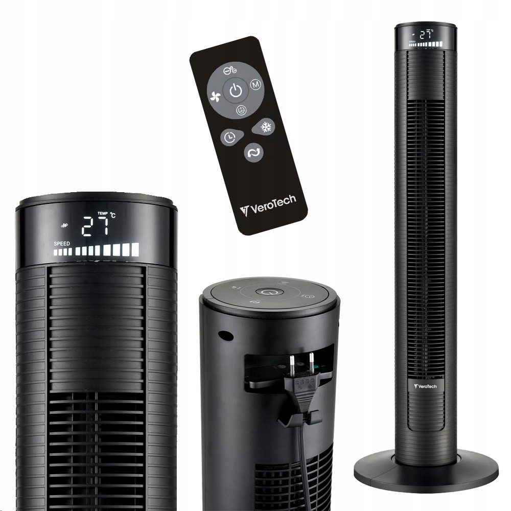 Wentylator kolumnowy Verotech VF-910B czarny (5906660325406) • Cena ...