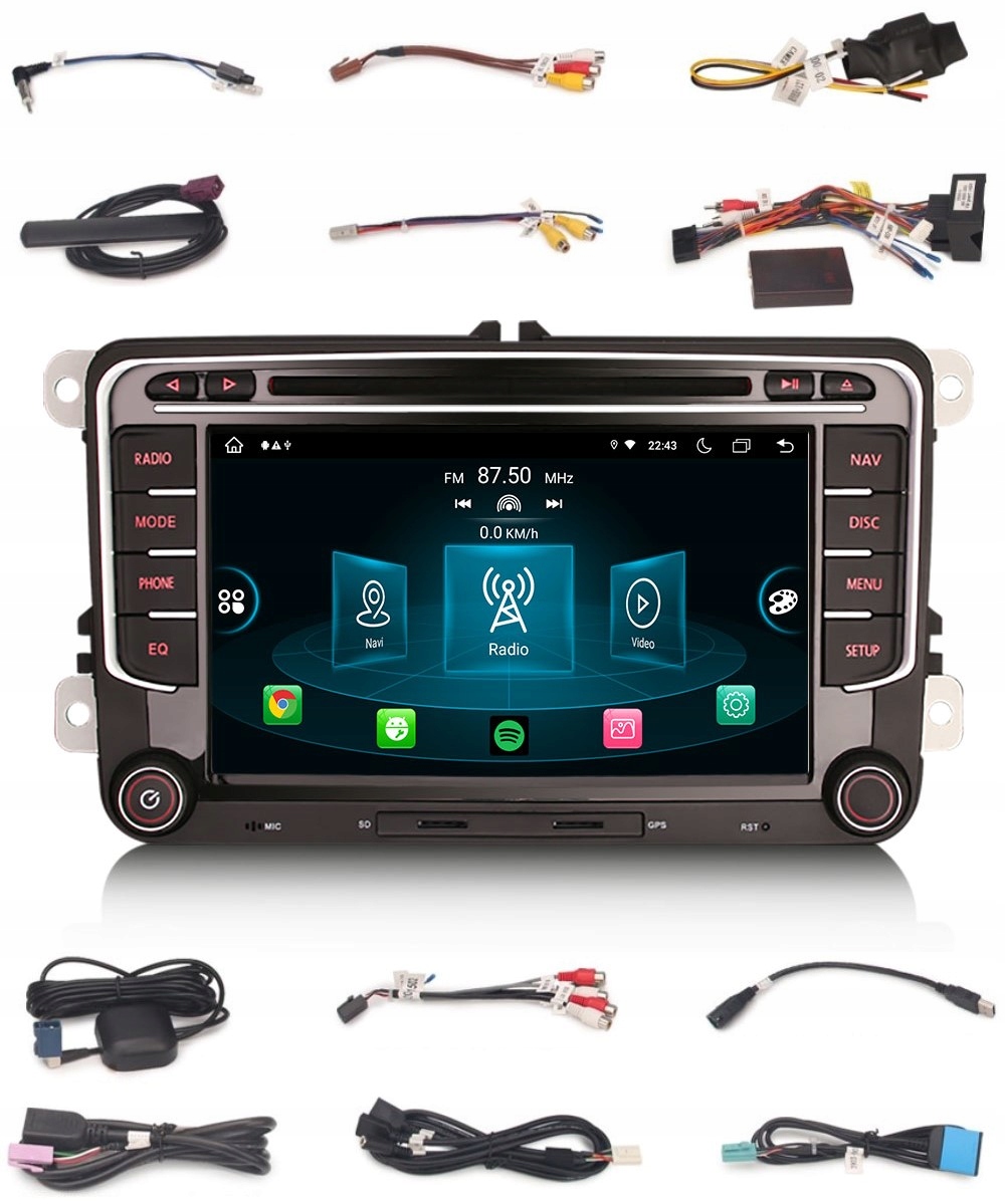 RADIO ANDROID VW SHARAN II SCIROCCO CADDY JETTA V TRANSPORTER T5 MULTIVAN - Sklep, Opinie, Cena ...